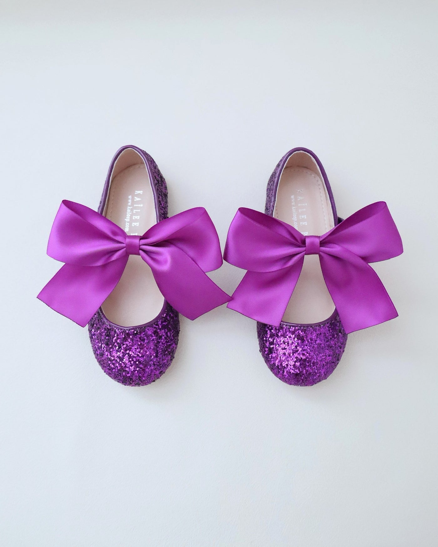 Kids Pink Shoes, Flower Girls Shoes, Birthday Shoes, Glitter Flats ...