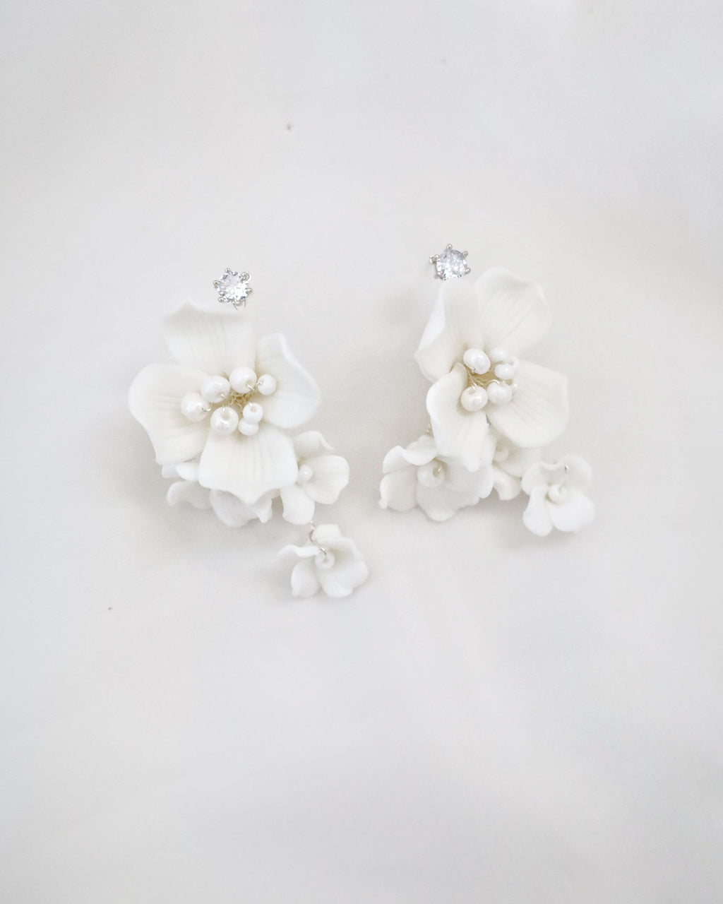 Asha Flower Earrings, Wedding Jewelry, Bridesmaid Gift, Accessories ...