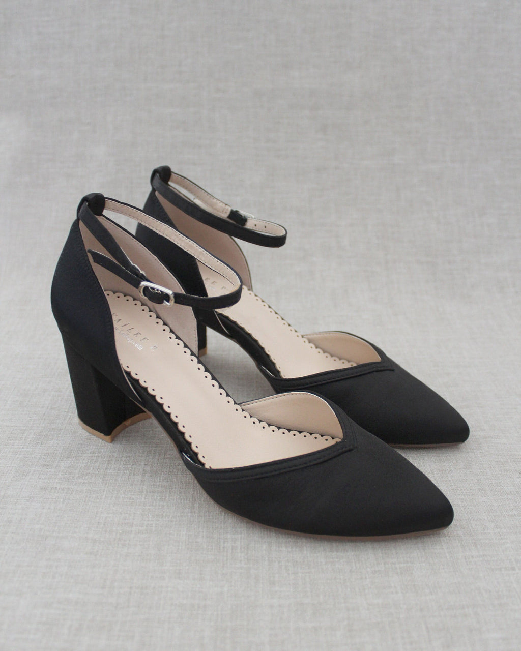 Satin Block Heels, Bridesmaids Heels, Evening Shoes, Prom Shoes ...