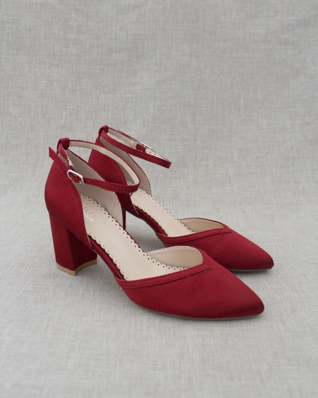 Satin Block Heels, Bridesmaids Heels, Evening Shoes, Prom Shoes ...