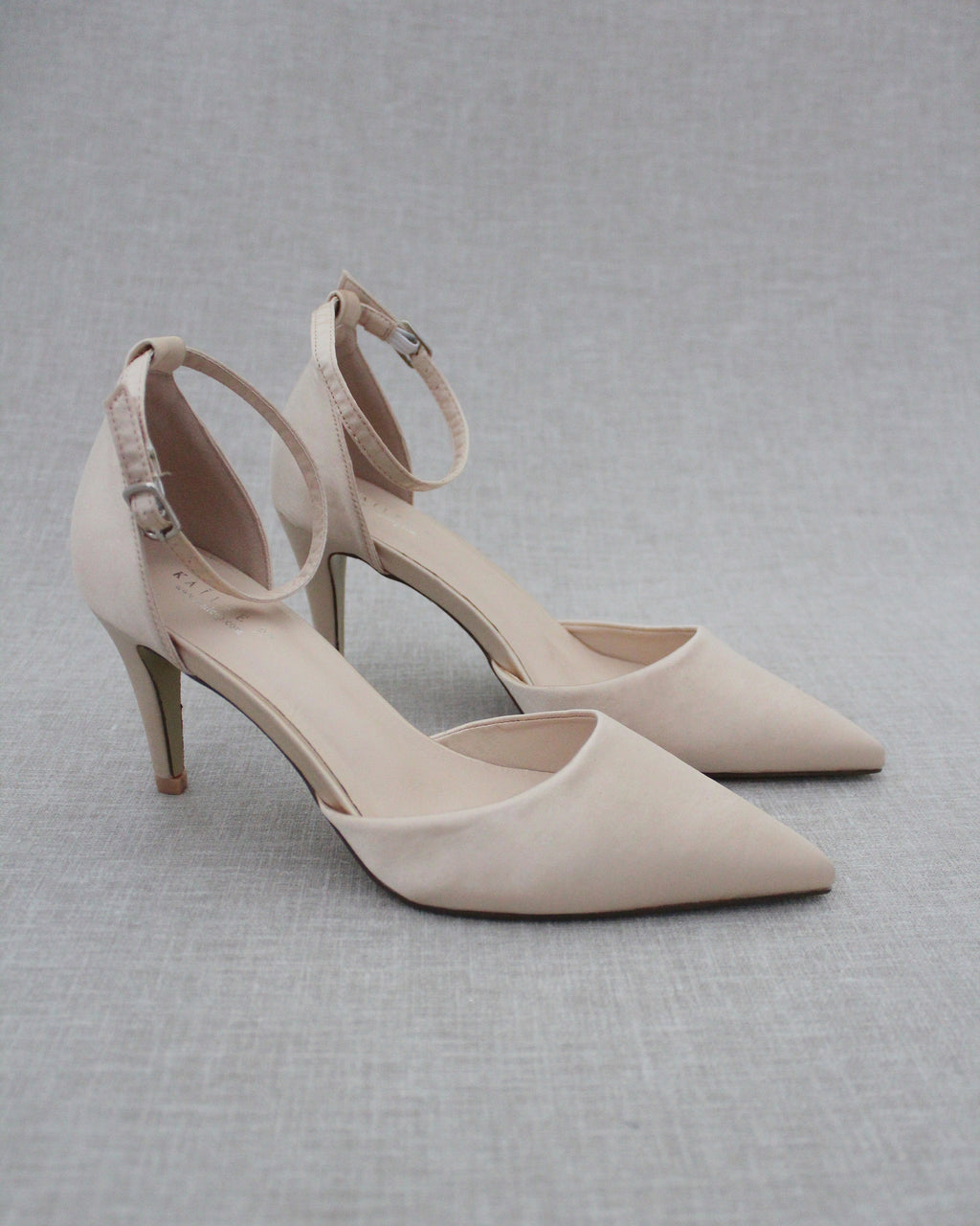 Simple Satin Evening Heels, Bridesmaid Heels, Prom Shoes, Bridal Shoes ...