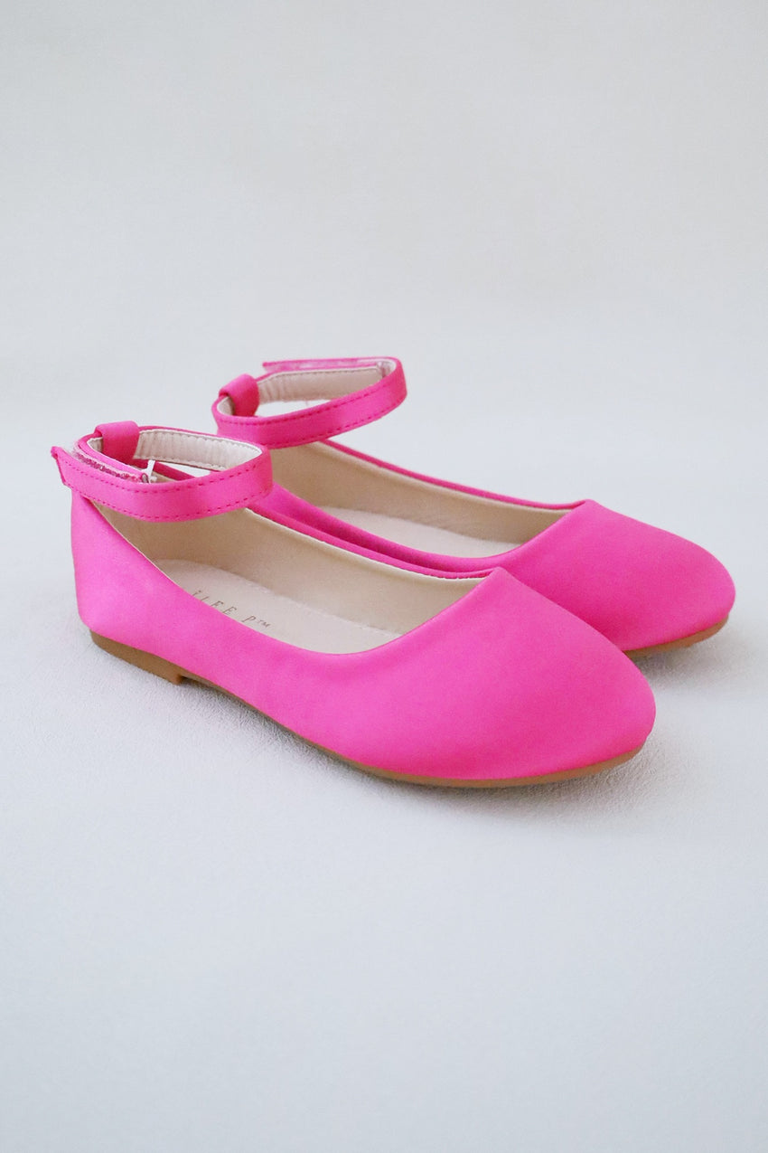 Kids Pink Shoes, Flower Girls Shoes, Birthday Shoes, Glitter Flats ...