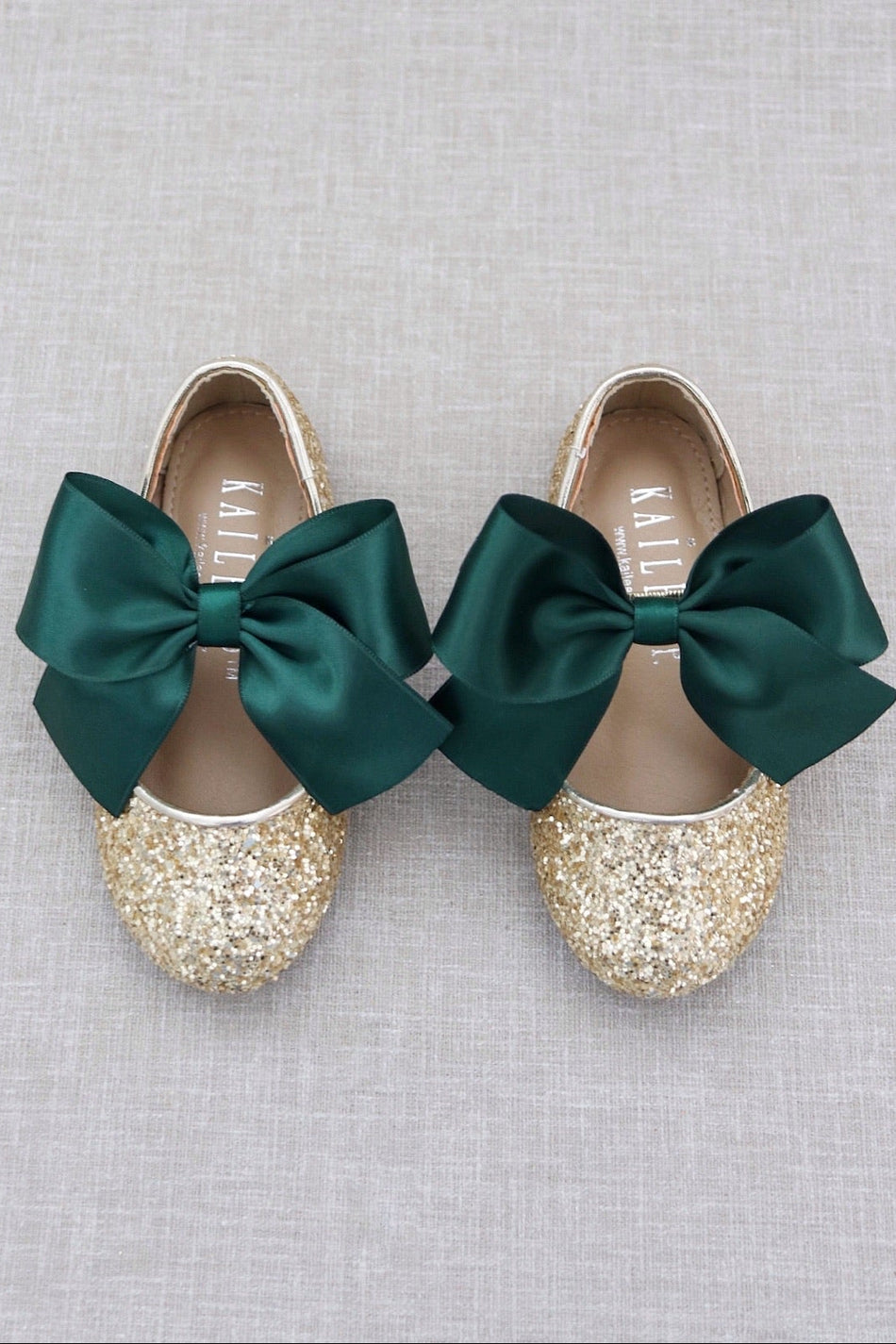 Gold Shoes for Girls, Ballet Flats, Maryjane and Heels, Flower Girls ...