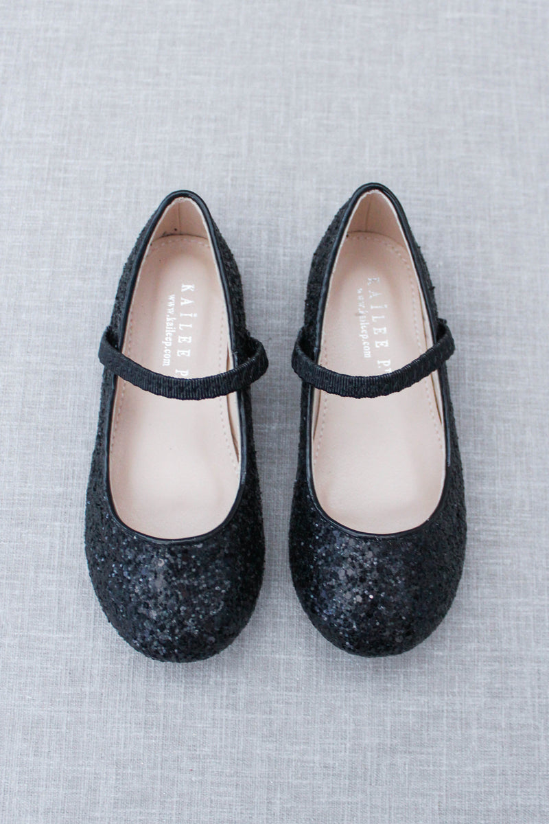 Kids Black Shoes, Flower Girls Shoes, Birthday Shoes, Girls Shoes ...