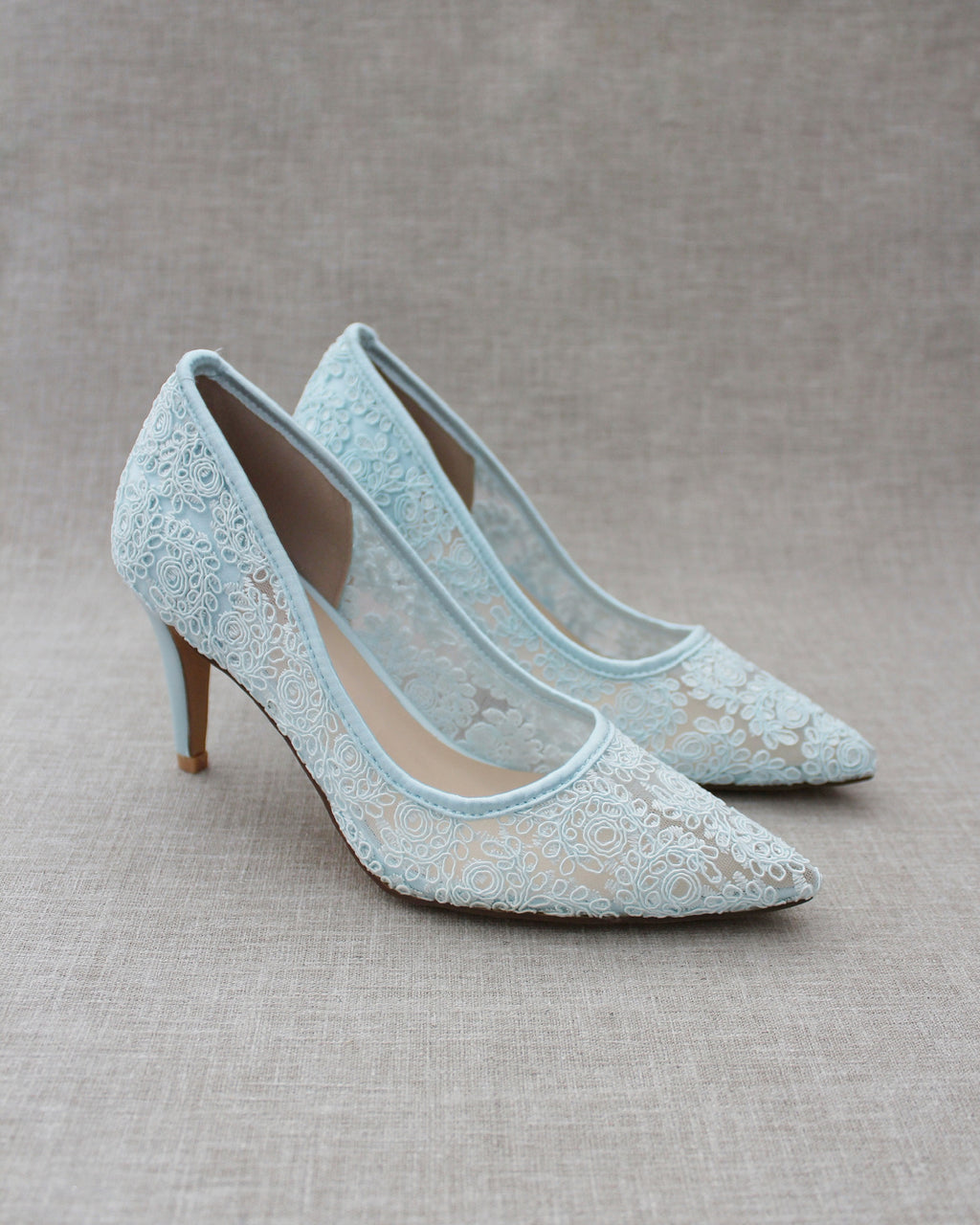 Lace Evening Pump, Women Shoes, Bridesmaids Heels, Bridal Party ...