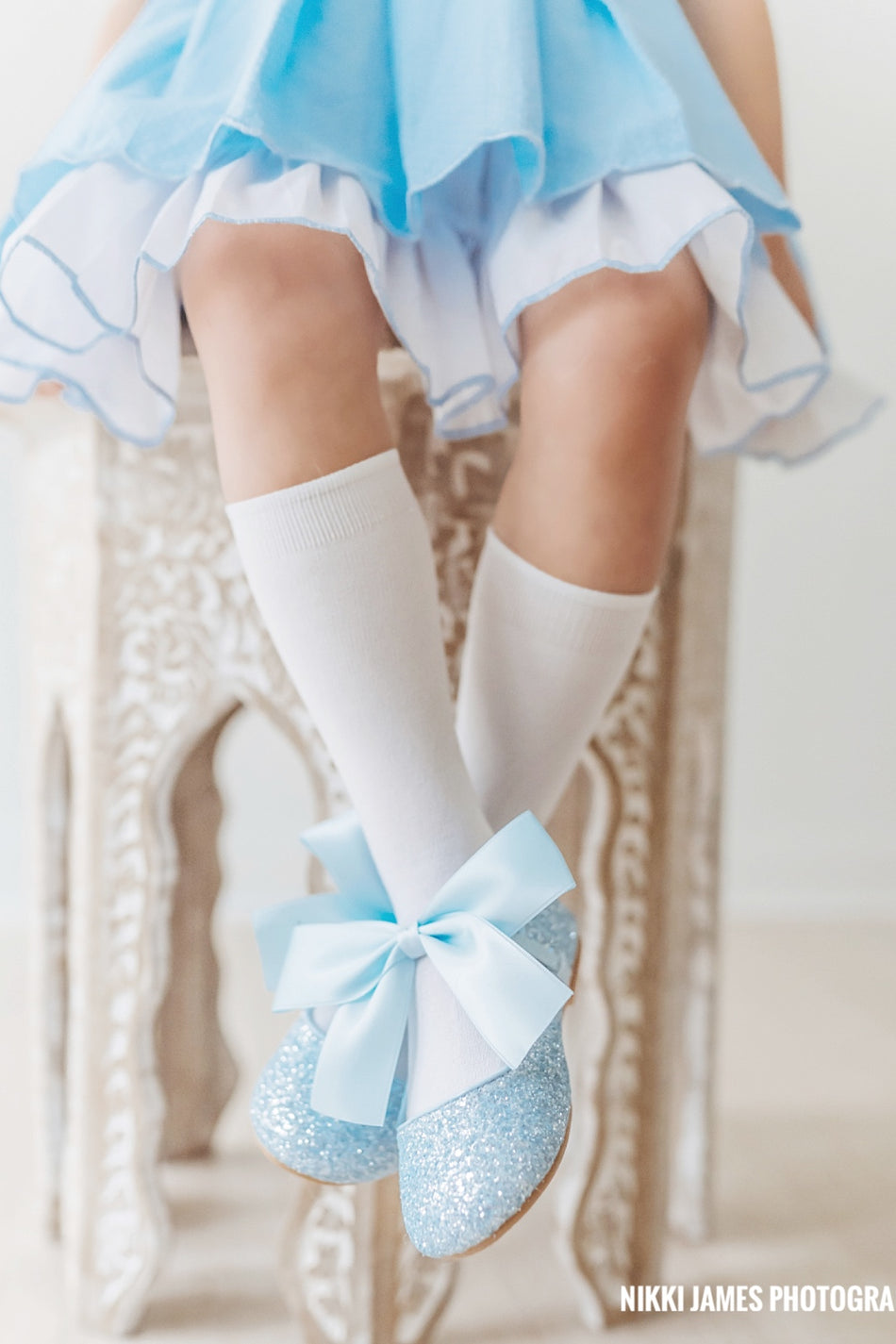Kids Blue Shoes, Flower Girls Shoes, Birthday Shoes, Girls Shoes ...