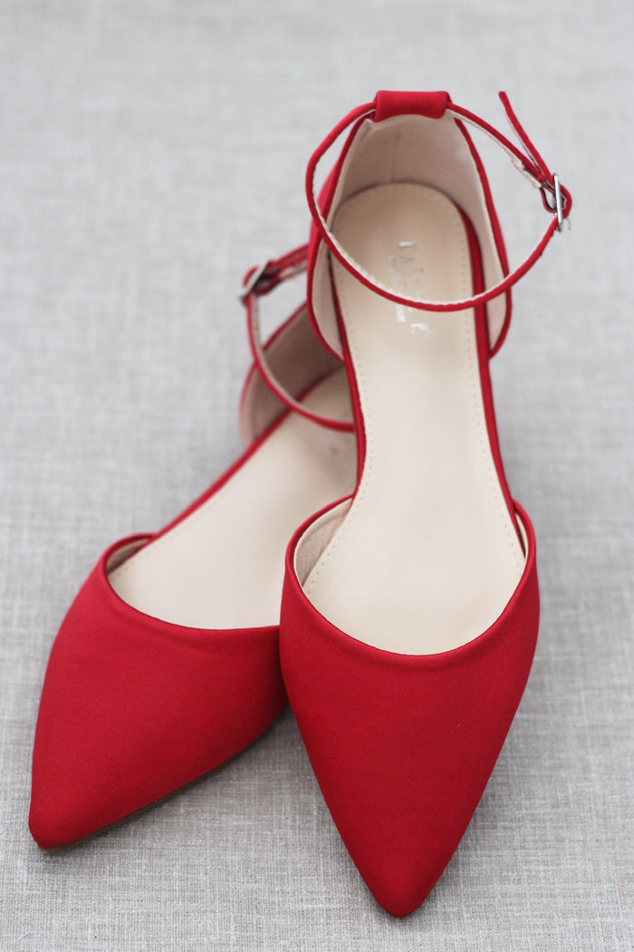 Women Red Shoes, Bridesmaids Shoes, Special Occasion Shoes, Prom Shoes ...